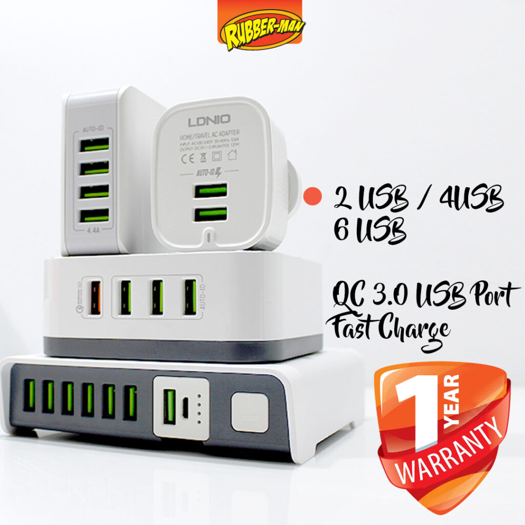 USB charge port – Rubberman